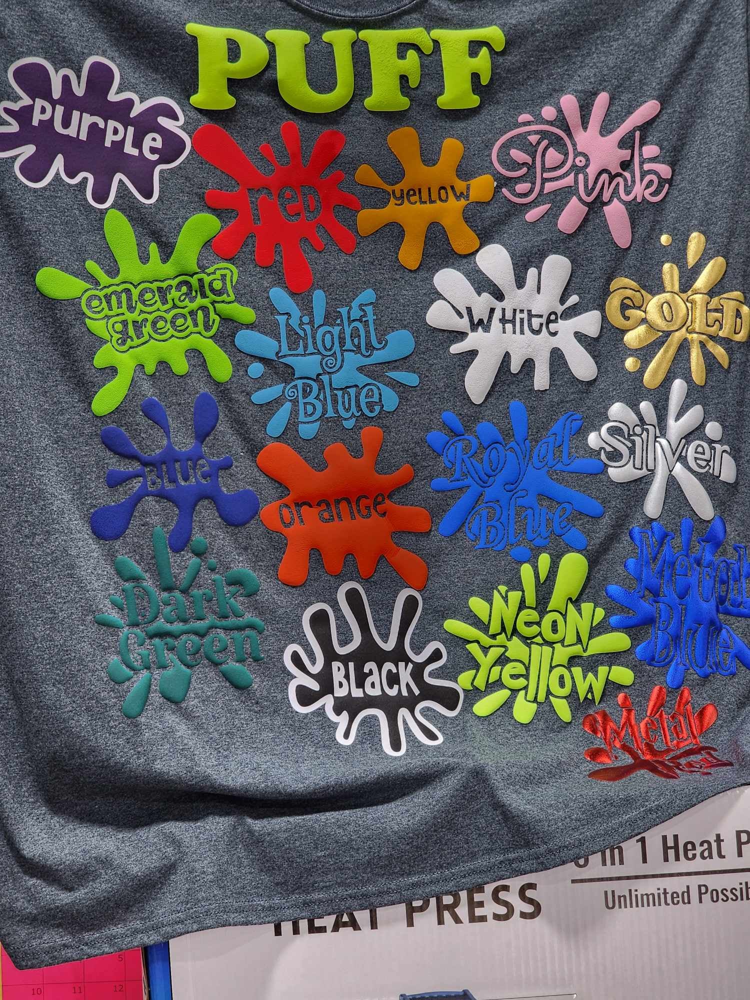 Puff Heat Transfer Vinyl 12x20" sheet | The Vinyl Hut